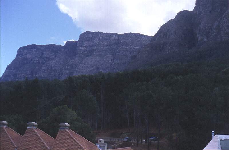 Gordo's panorama from UCT - Table Mountain and Devil's Peak